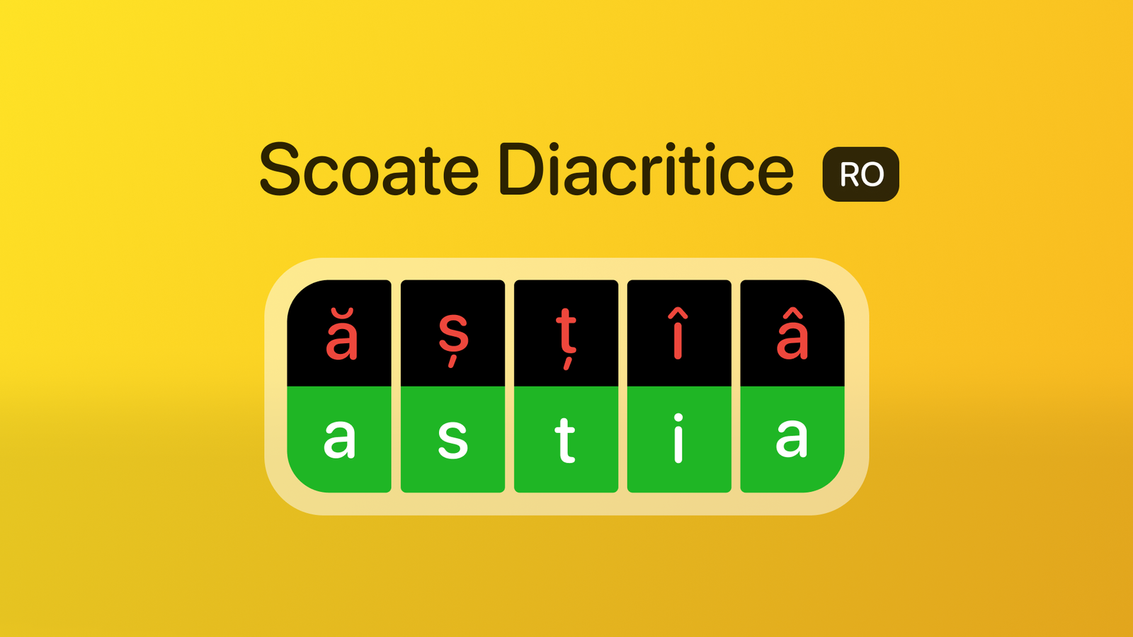 Scoate Diacritice – Pluriform